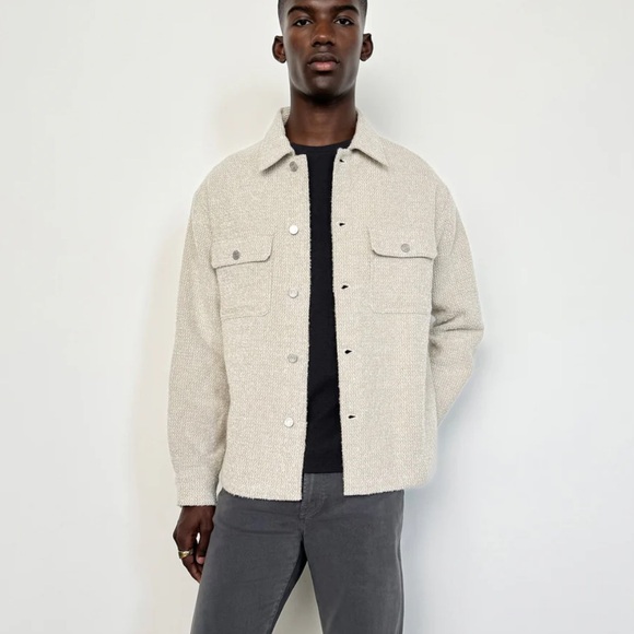 Frame Denim | Jackets & Coats | Frame Tweed Overshirt Jacket Medium ...